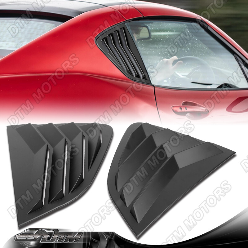 For 17-24 Mazda MX-5 Miata Matt Black Side Window Louvers Scoop Cover ...