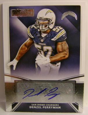 DENZEL PERRYMAN AUTO AUTOGRAPH DONRUSS SIGNATURE SERIES FOOTBALL 2015 ...