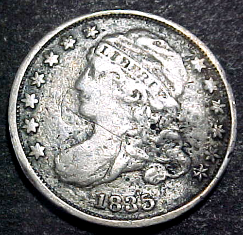 VERY OLD 1835 CAPPED BUST DIME...........MIN. BID .01 & NO RESERVE! | eBay