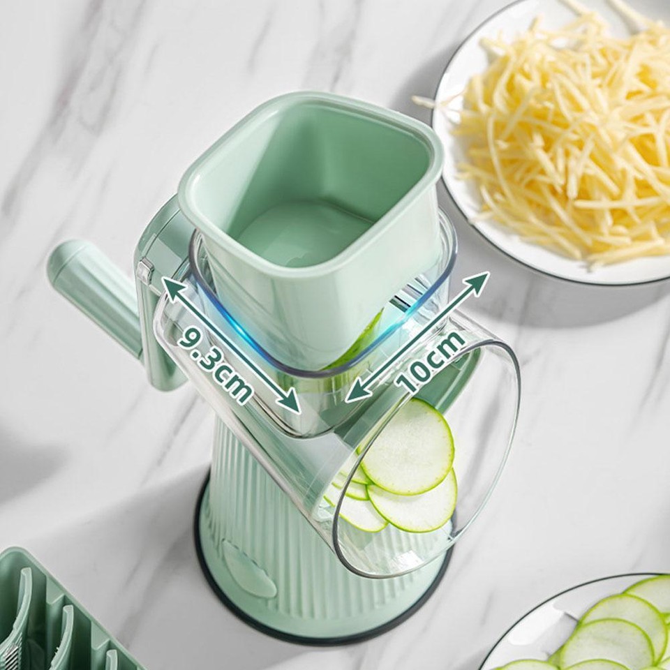 5 In 1 Rotary Grater With Handle Vegetable Chopper Clean To Kitchen ...
