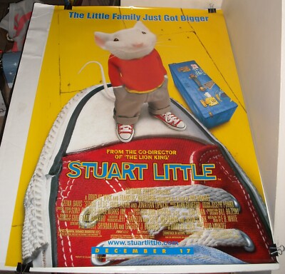 ROLLED 1999 STUART LITTLE MOVIE POSTER HUGH LAURIE GEENA DAVIS JONATHAN ...