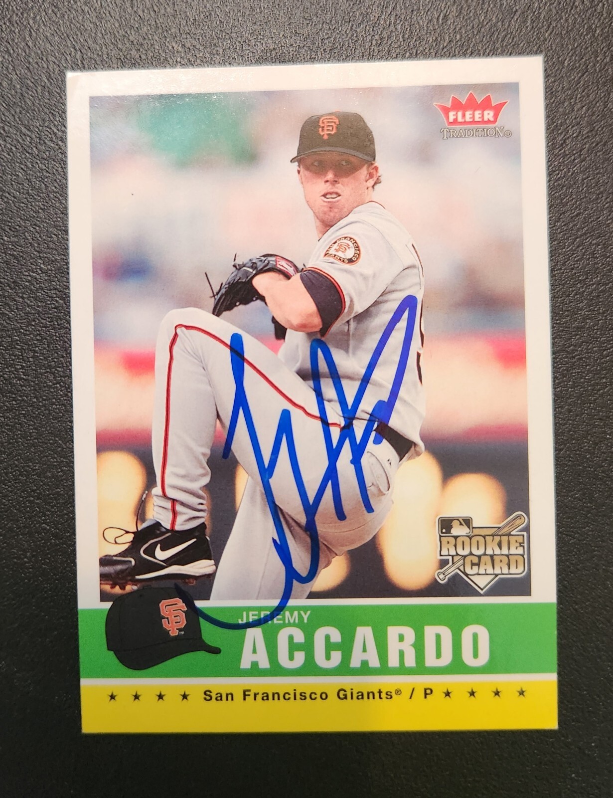 Jeremy Accardo Autograph Signed 2006 Fleer Tradition RC San Francisco ...
