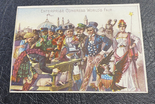 Columbia Expo Uncle Sam 1893 Chicago Enterprise Meat Grinder Ethnic ...