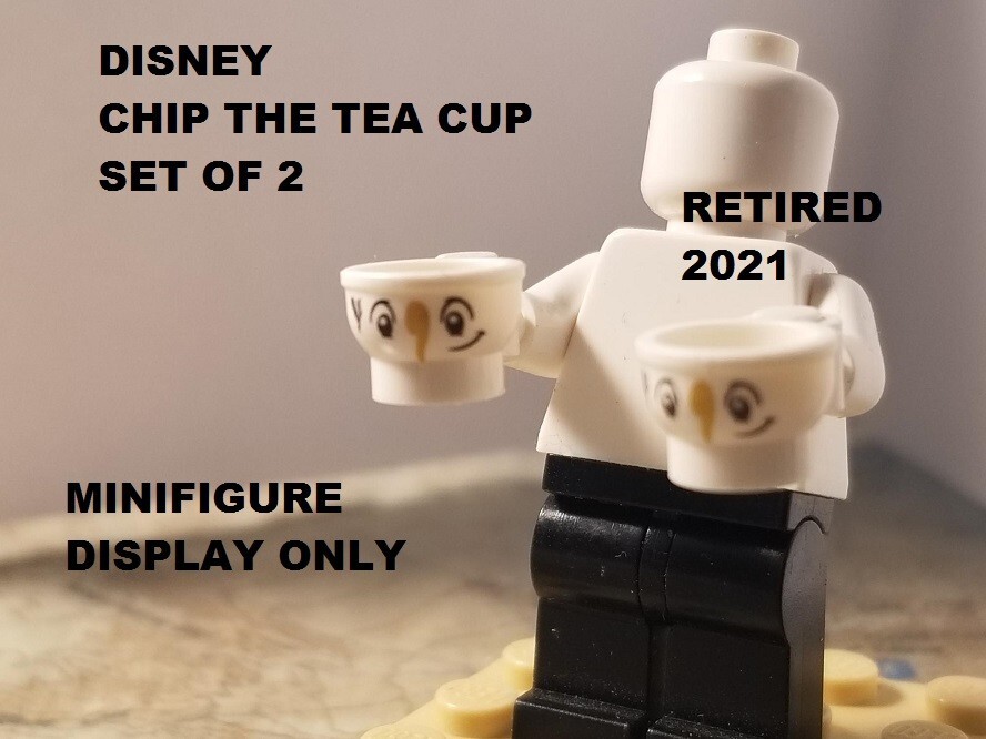 LEGO Minifigure Disney Chip Potts The Tea Cup Set Of 2 Beauty and The ...
