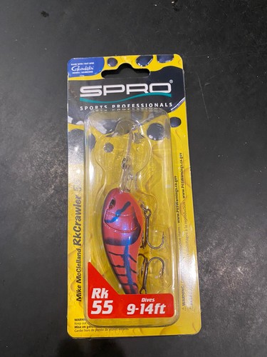 SPRO RK Crawler 55 9-14 Electric Red Craw | eBay