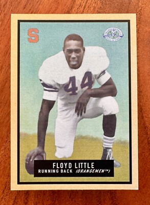 Floyd Little Custom Art Football Card 1951 Topps Magic Design Broncos ...