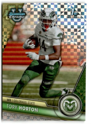 2023 Bowman Chrome University X-Fractor Tory Holton RC Colorado State ...