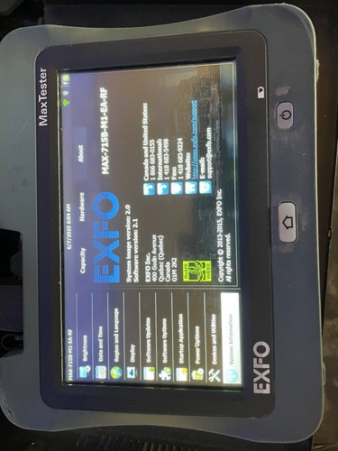 EXFO MaxTester IOLM IADV Single Mode 1310 1550 Max-715B-M1-EA-RF | eBay