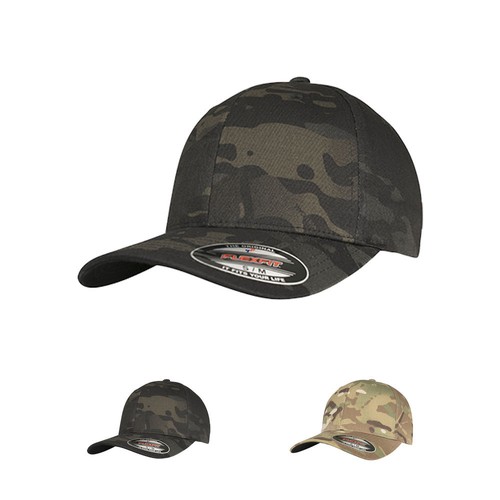 Flexfit Cap Camo Multicam Basecap Baseball Kappe 6-Panel S/M L/XL Neu ...