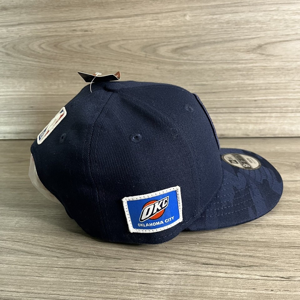 Oklahoma City Thunder OKC New Era Blue Hat Cap Strapback 9FIFTY NBA ...