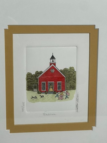 2 Lot Art Frame Artist Martha Hinson Signed and Numbered Matted ...