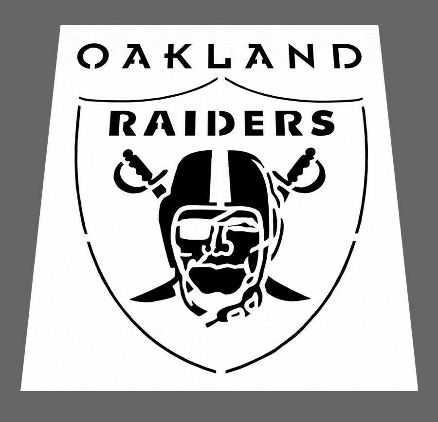 Raiders Logo Stencil