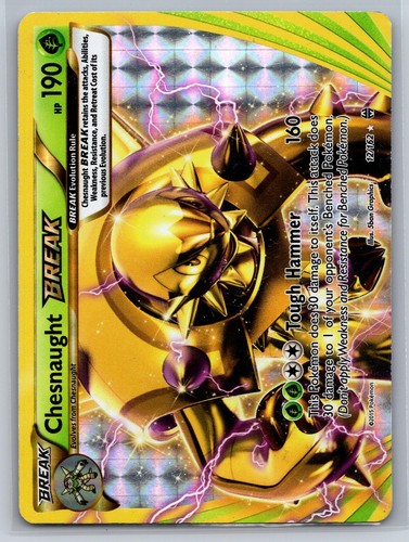 Chesnaught BREAK 12/162 Ultra Rare Pokemon XY - BREAKthrough Lightly ...