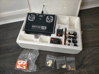 DIGIFLEET FM Transmitter set vintage plane helicopter Fleet controller ...