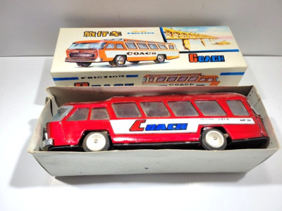 Vintage Friction Tourist Coach Touring Tin Toy Bus, Made In CHINA | eBay