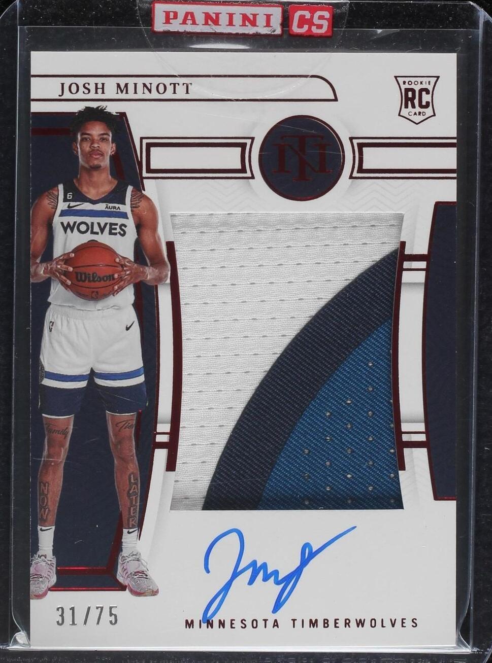 2022-23 Panini National Treasures - Rookie Patch Autographs Josh Minott ...