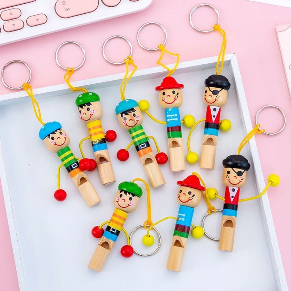 Musik instrument Piraten pfeifen Mit Lanyard Pfeif spielzeug Holz ...