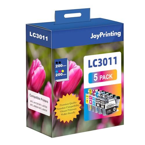 JoyPrinting LC-3011 Compatible Brother LC3011 3011 Ink Cartridges for ...