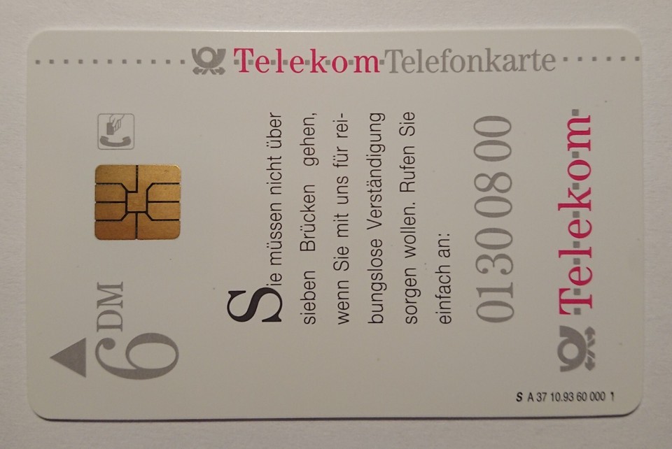 Phone card collection card 6 DM bridge railway bridge Telekom | eBay