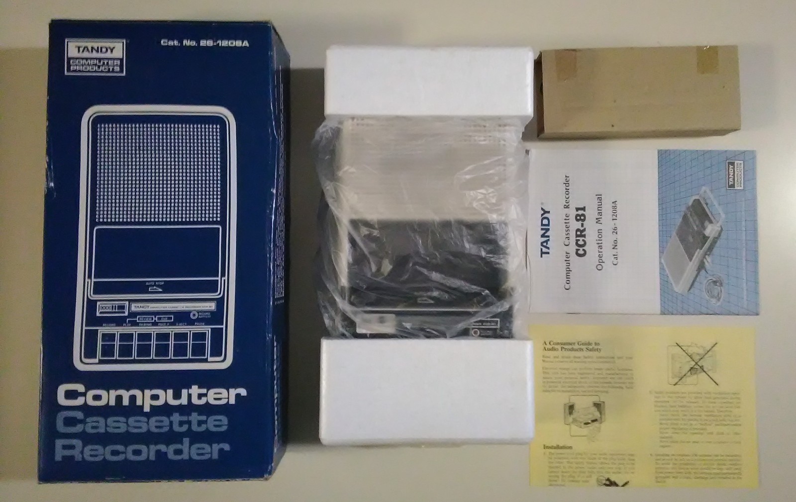 VINTAGE NEW UNUSED TANDY COMPUTER CASSETTE RECORDER CCR-81 #26-1208A RADIO SHACK | eBay