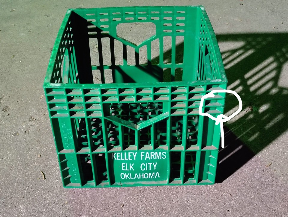 Kelley Dairy - Farms Elk City Oklahoma Plastic Vintage Green Milk Crate ...