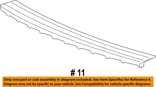Buick GM OEM Enclave Rear Bumper-Step Pad Protector Guard Sill Plate ...