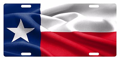 TEXAS STATE Flag Custom License Plate AMERICAN Emblem WAVE Version | eBay