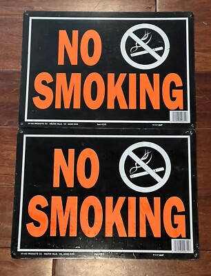 Safety Signage - No Smoking Sign Tin