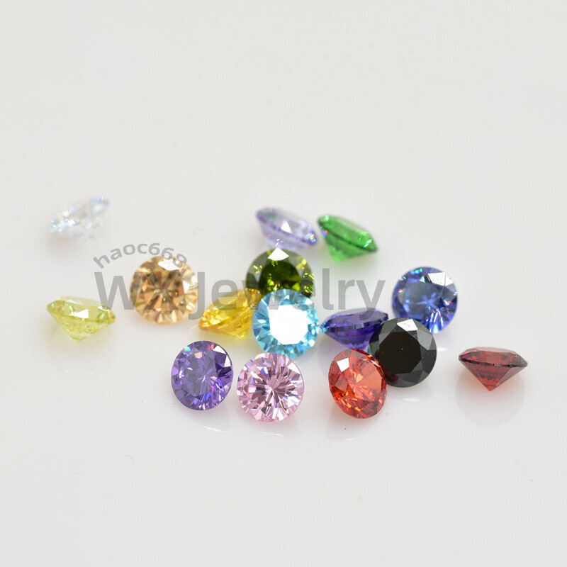1000pcs 0.8~3.5mm Round Loose CZ Stone High Quality Cubic Zirconia ...