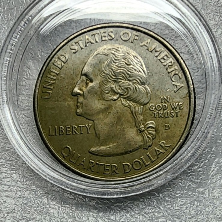 2006 D Washington State S Dakota Quarter Improperly Annealed Planchet ...