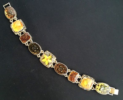 VINTAGE - SIGNED LC (LIZ CLAIBORNE) - CABOCHON BRACELET - STRIKING!! | eBay