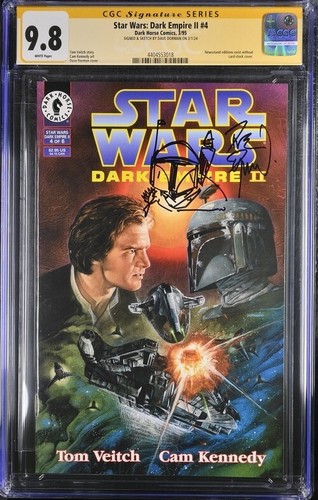 Star Wars : dark empire II( 1995) #4 ( CGC 9.8 SS) Signed & Sketch Dave ...
