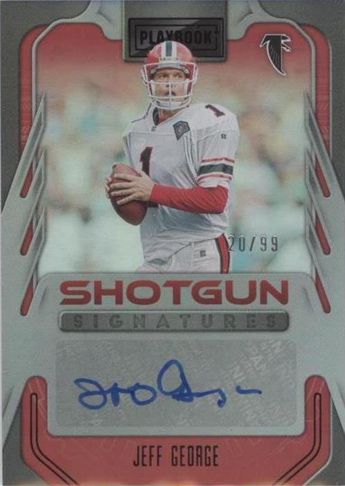 2022 Panini Playbook - Shotgun Signatures Jeff George #SS-JG /99 (AU ...