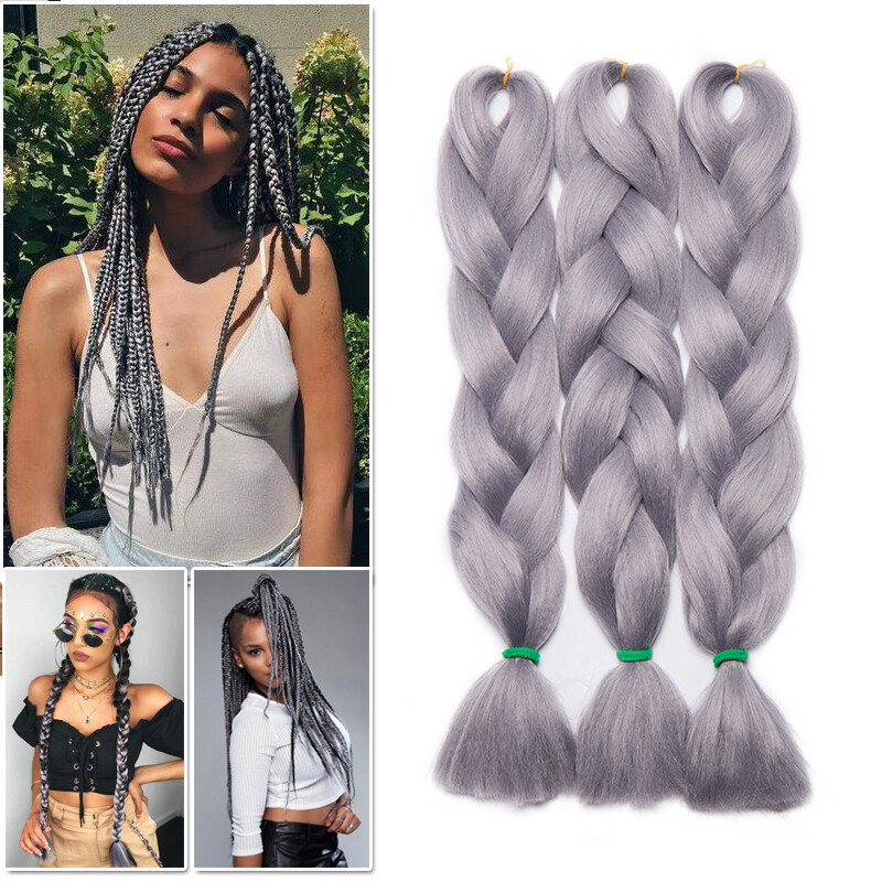 50 Colors Real Thick Kanelon Jumbo Braiding Hair Extensions Wool Yarn ...
