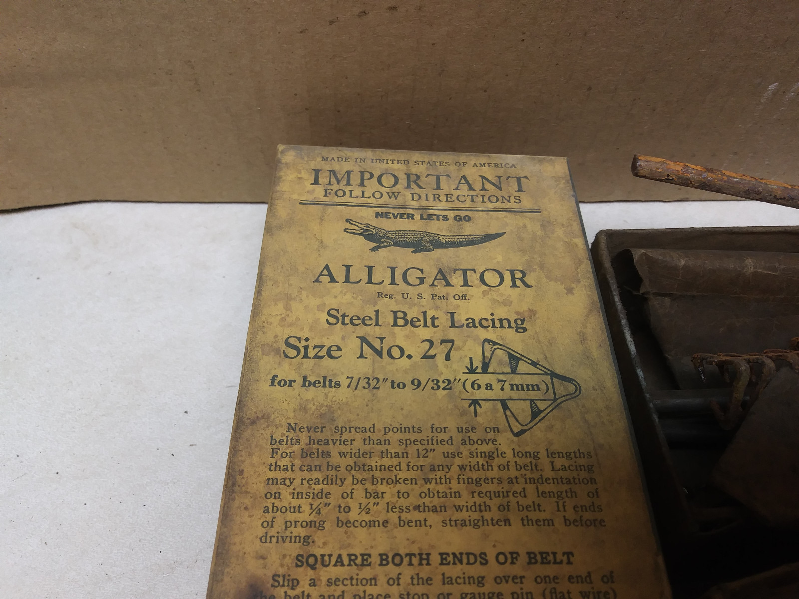 antique Alligator endless belt splice combs lot, with boxes | eBay