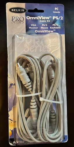 Belkin OmniView PS/2 Cable Kit A3X982 Pro Series 6 ft | eBay