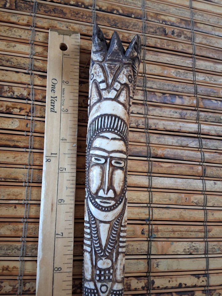 Papua New Guinea Rat Tooth Dagger Carved Artifact 16" | eBay
