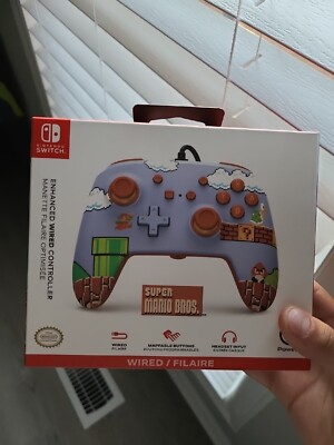 Power A Nintendo Switch ENHANCED Super Mario Bros Wired Controller ...