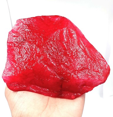 DYED EGL Certified 9000.00 Ct Natural African Red Ruby Rough Loose ...