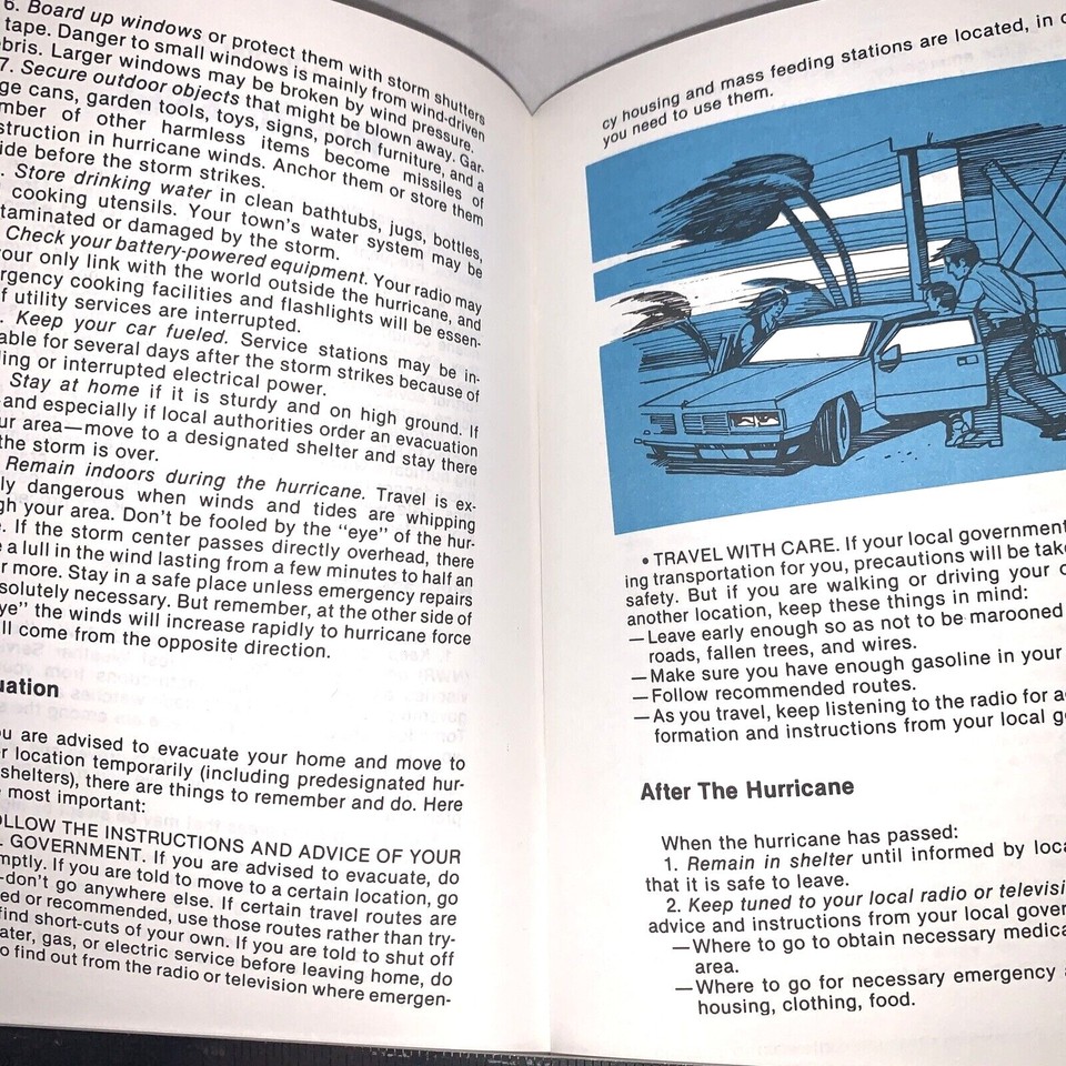 FEMA Booklet Handbook Time Of Emergency Survival Preparedness Vintage ...