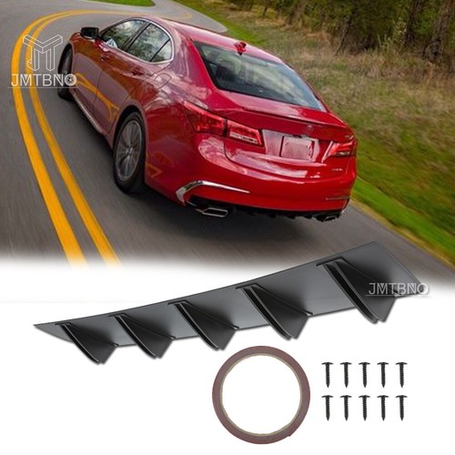 For Acura TLX TSX TL Car Rear Bumper Diffuser 5-Fin Lip Side Splitters ...