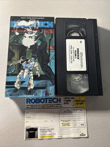 VTG Anime ROBOTECH VHS Tape Volume 5 Family Home Entertainment Tested ...