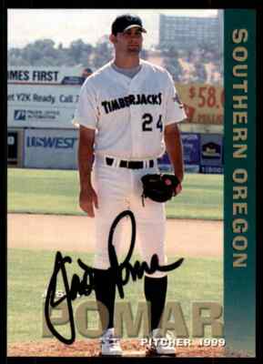 1999 A'S AUTOGRAPHED CARD JASON POMAR SOUTHERN OREGON TIMBERJACKS #24 ...