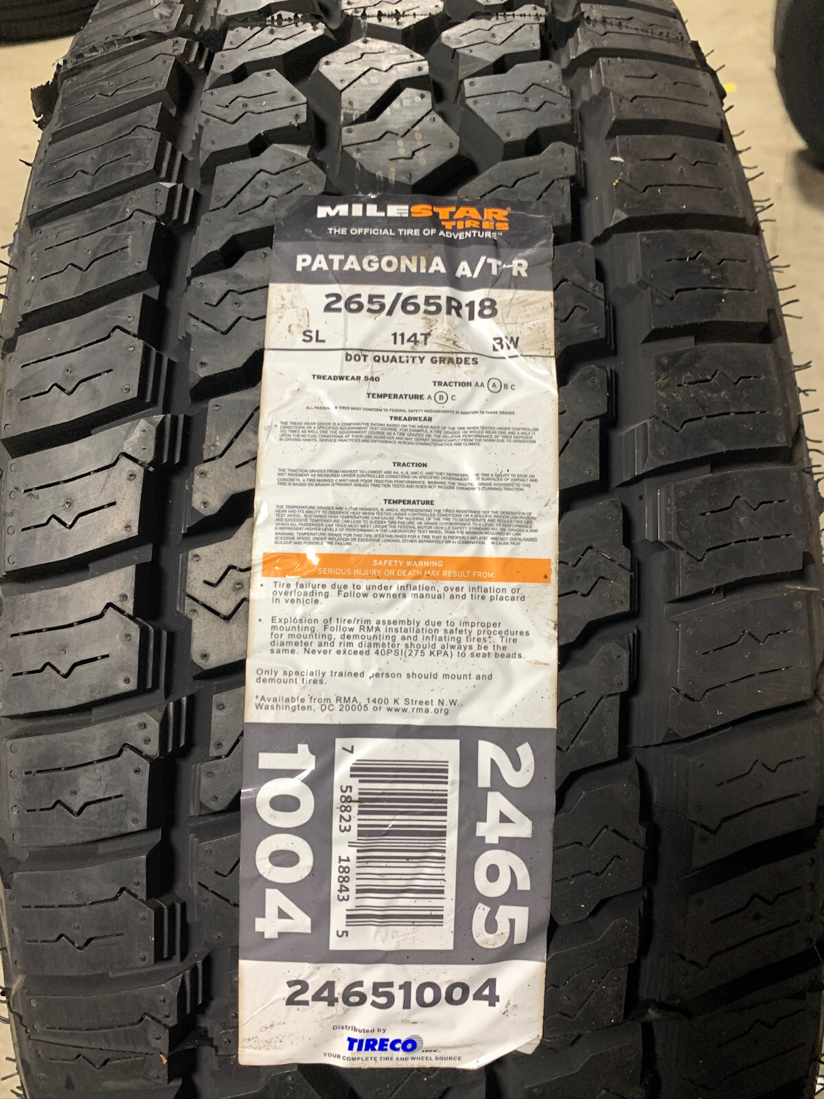 Milestar+Patagonia+ATR+265%2F65R18+Tire for sale online | eBay