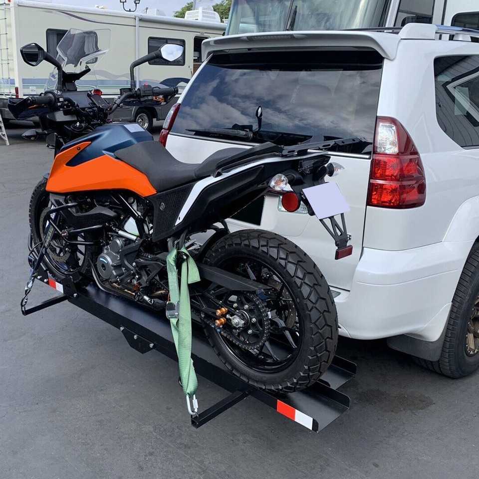 Heavy Duty Motorcycle Carrier Hitch Rack Mount Trailer Hitch Hauler | eBay