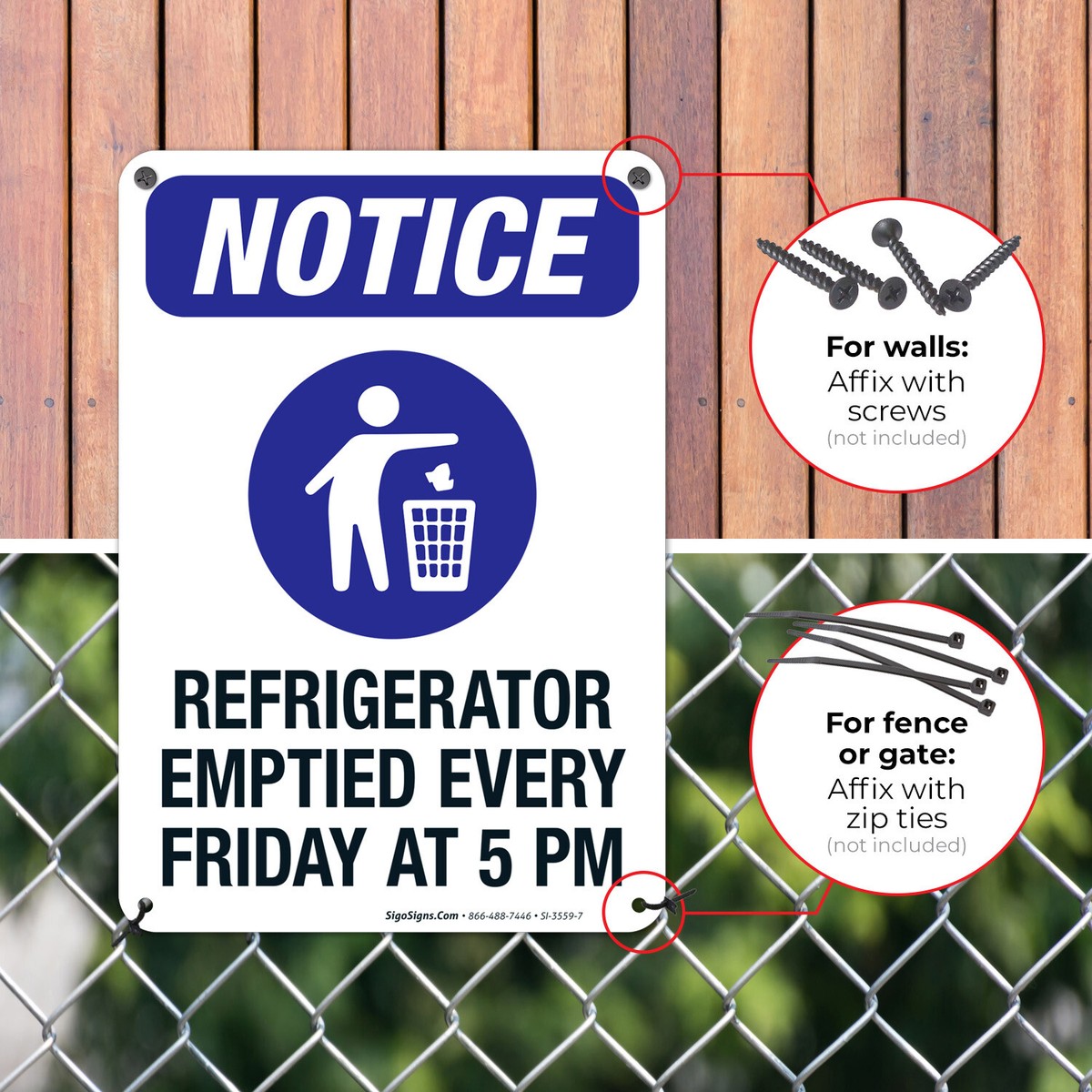 Refrigerator Signs Sign Language Amazon.com : Signs ByLITA Classic