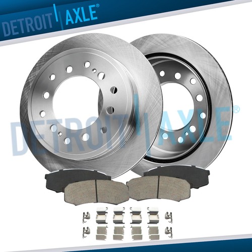 REAR Disc Rotors & Ceramic Brake Pads for Toyota Sequoia 4Runner Lexus ...