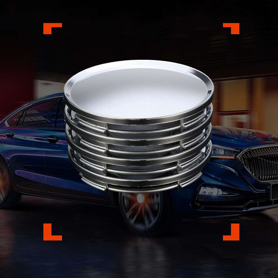 4Pc 63mm Chrome ABS Plastic Car Wheel Center Rim Hub Cover Caps Blank ...