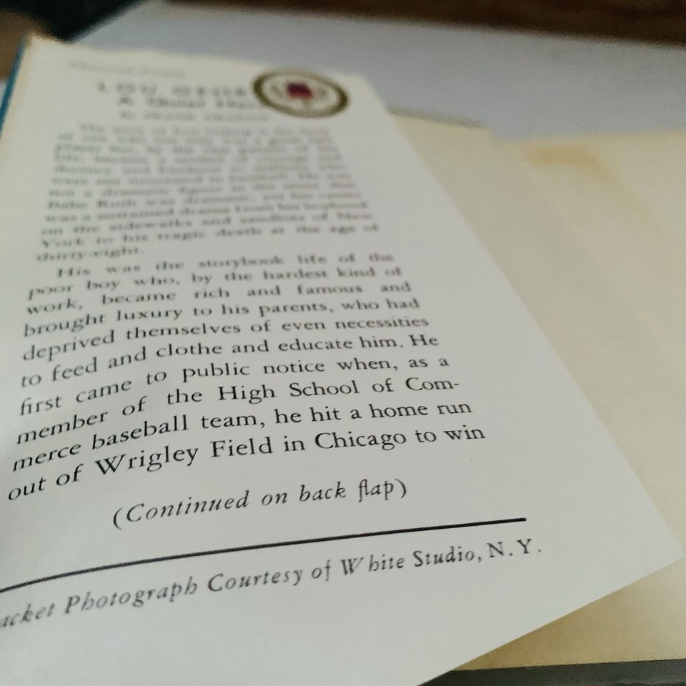 1942 Vintage Baseball Book Lou Gehrig A Quiet Hero by Frank Graham 19th ...