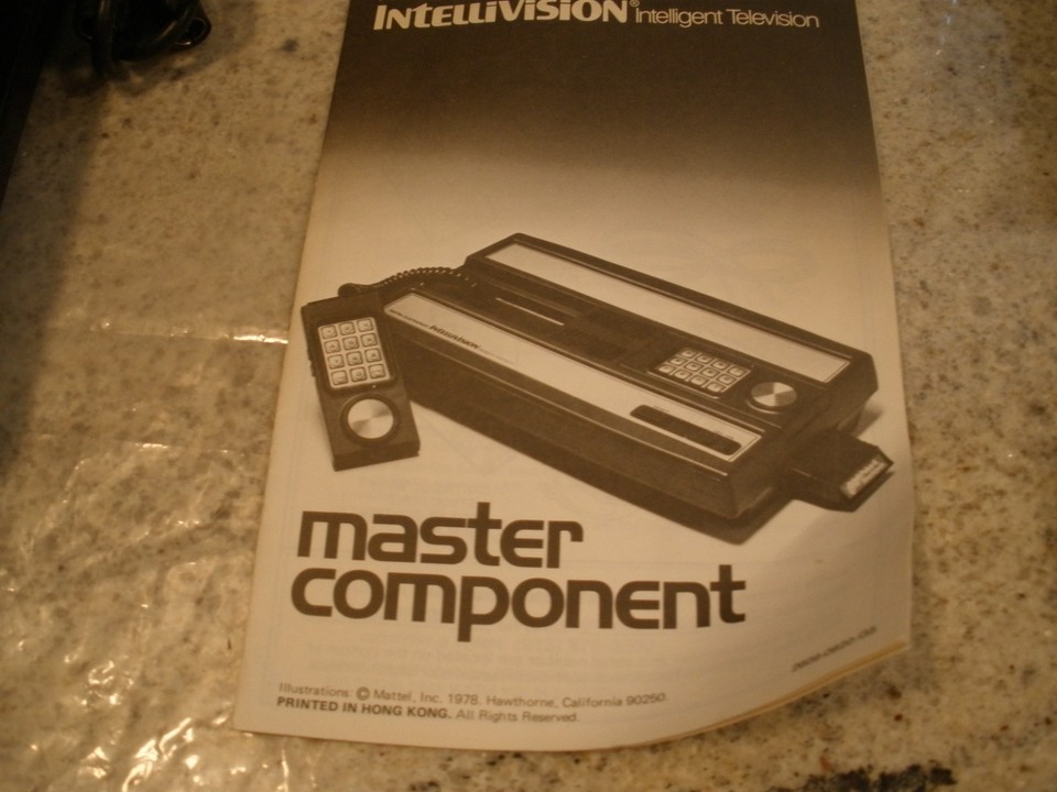 VINTAGE INTELLIVISION CONSOLE 15+ GAMES SOME BOXES OVERLAYS TESTED ...